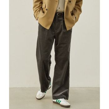 엠마 클로즈 헤비웨이트 코듀로이 골덴 스트레이트 택 와이드 슬랙스 팬츠 바지 올리브 791262 - 에누리 가격비교